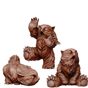 Owlbear Cub Bundle D&D Dnd Dungeons and Dragons Wargaming 3D Printed ...