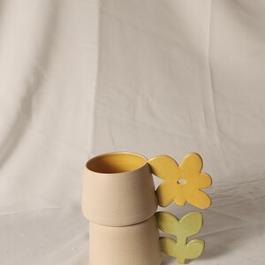 Green Leaf Handle Mug - Etsy