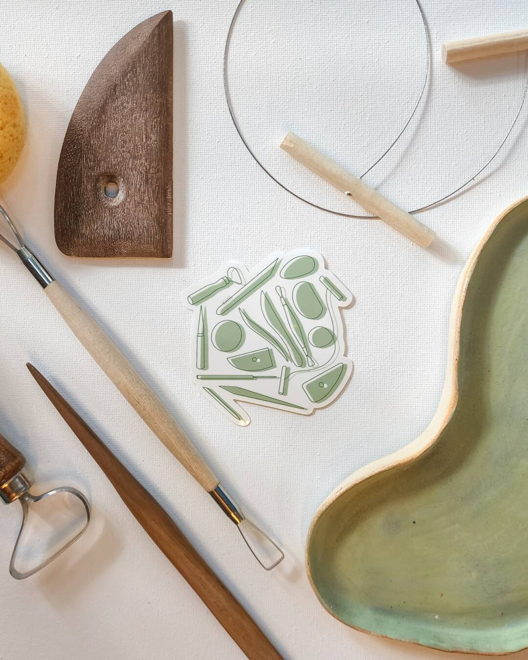 Tools of the Trade Ceramic Handbuilding Vinyl Sticker, Ceramic Stickers ...