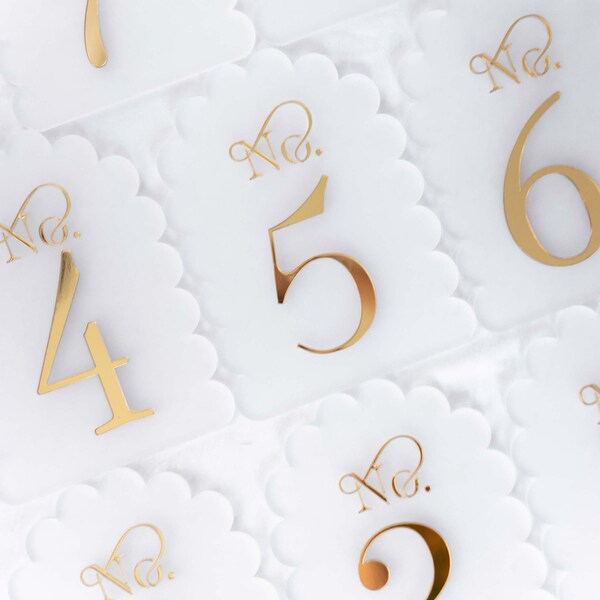 Tall Acrylic Table Numbers - Etsy
