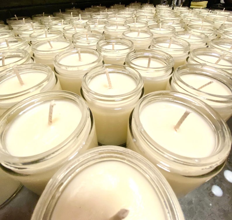 4 Oz Bulk Candles, Wholesale Candles, Clear Glass Jar, Soy Wax ...