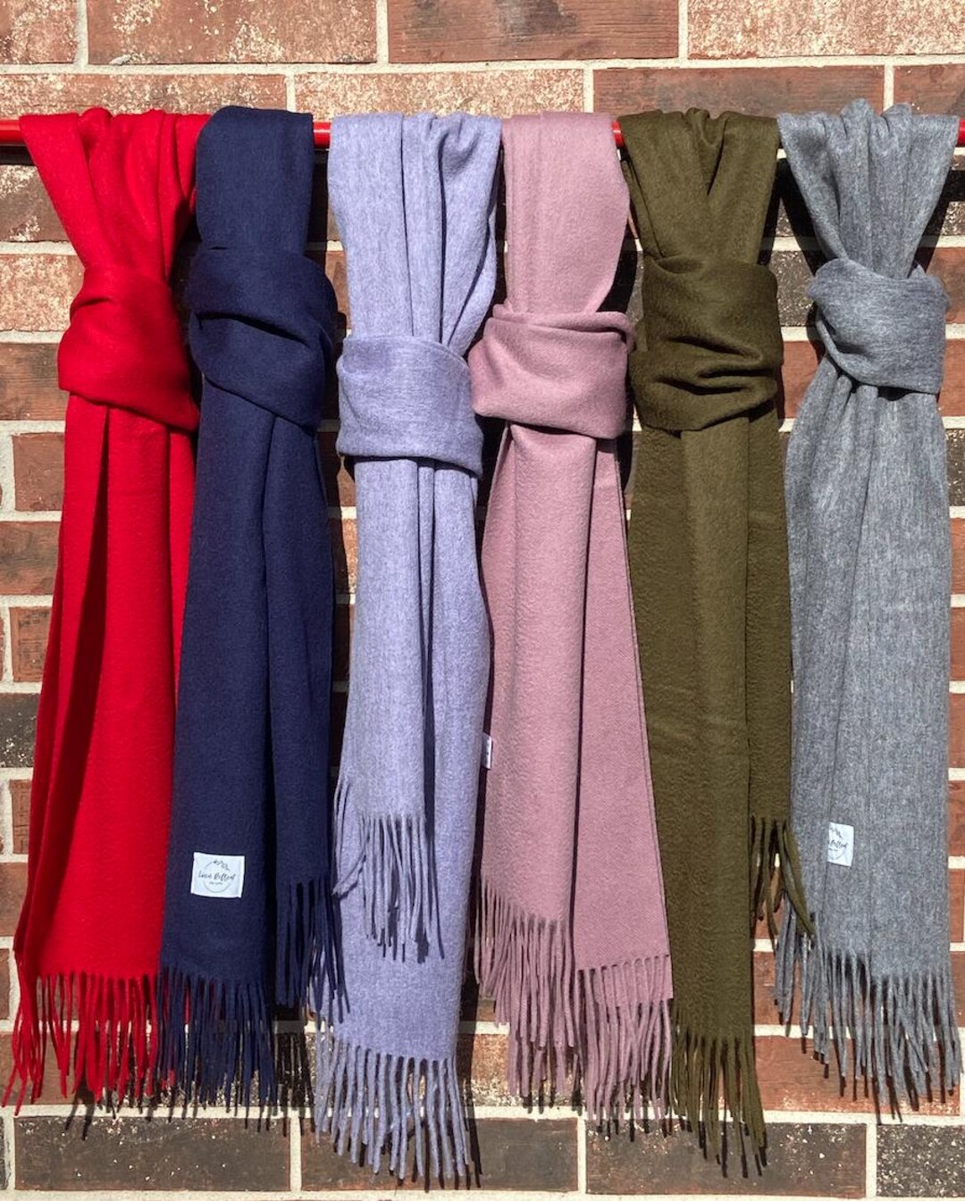 Holiday Christmas Wool Scarf With Lavender Sachet| Winter Scarf ...