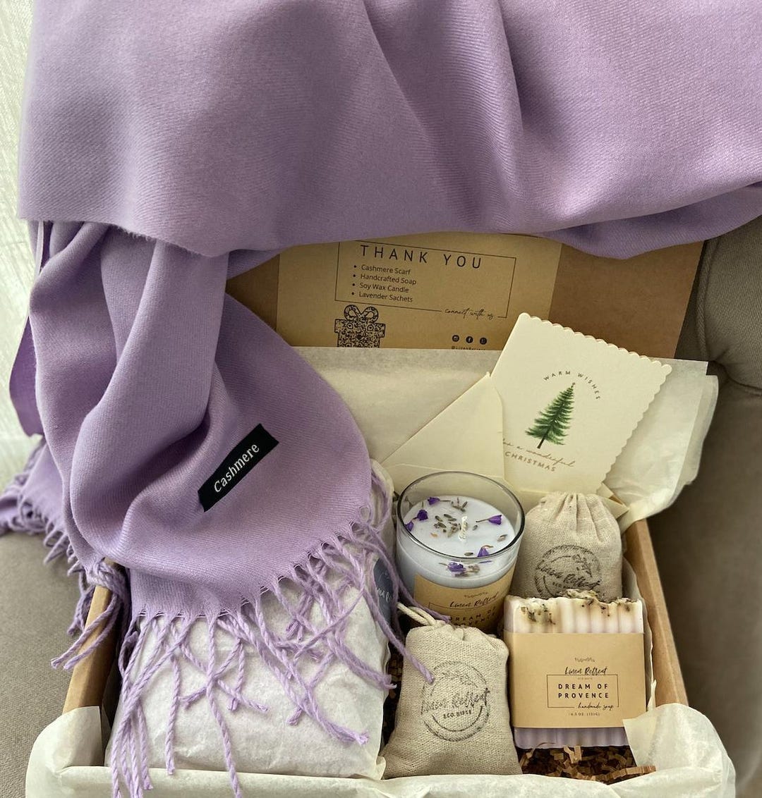 Mother's Day Gift Box Set| Alpaca Wool Scarf Gift| Cozy Gift Set| Gift for Mom| Birthday Gift ...