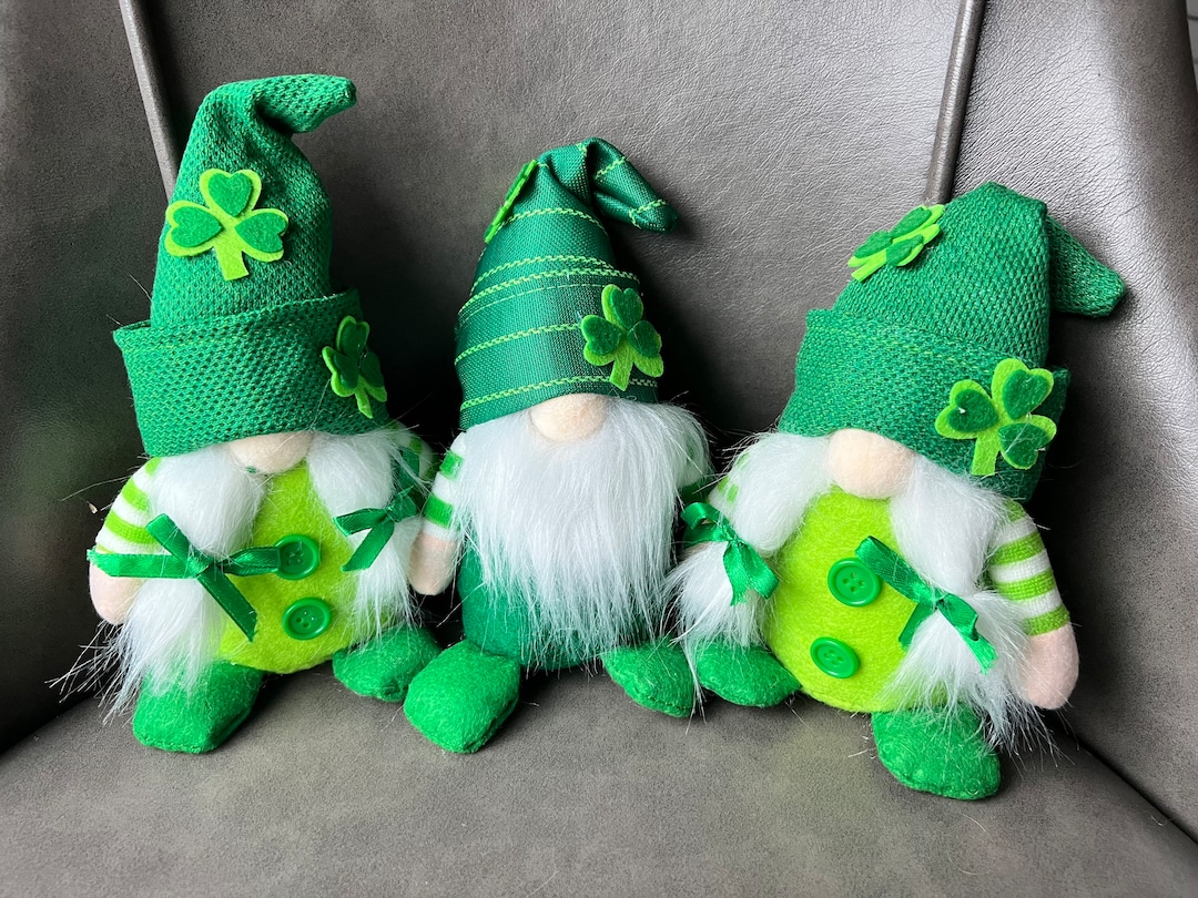 St.patric Day Gnomes; Irish Gnomes; Clover Gnomes; Lucky Charm; Gift ...