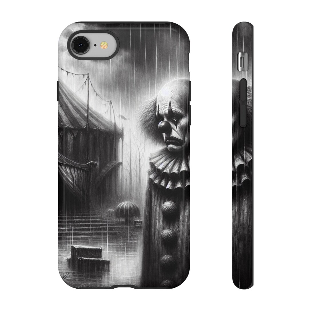 Spooky Clown Phone Case, Horror Lover Gift, Case for Iphone, Unique ...