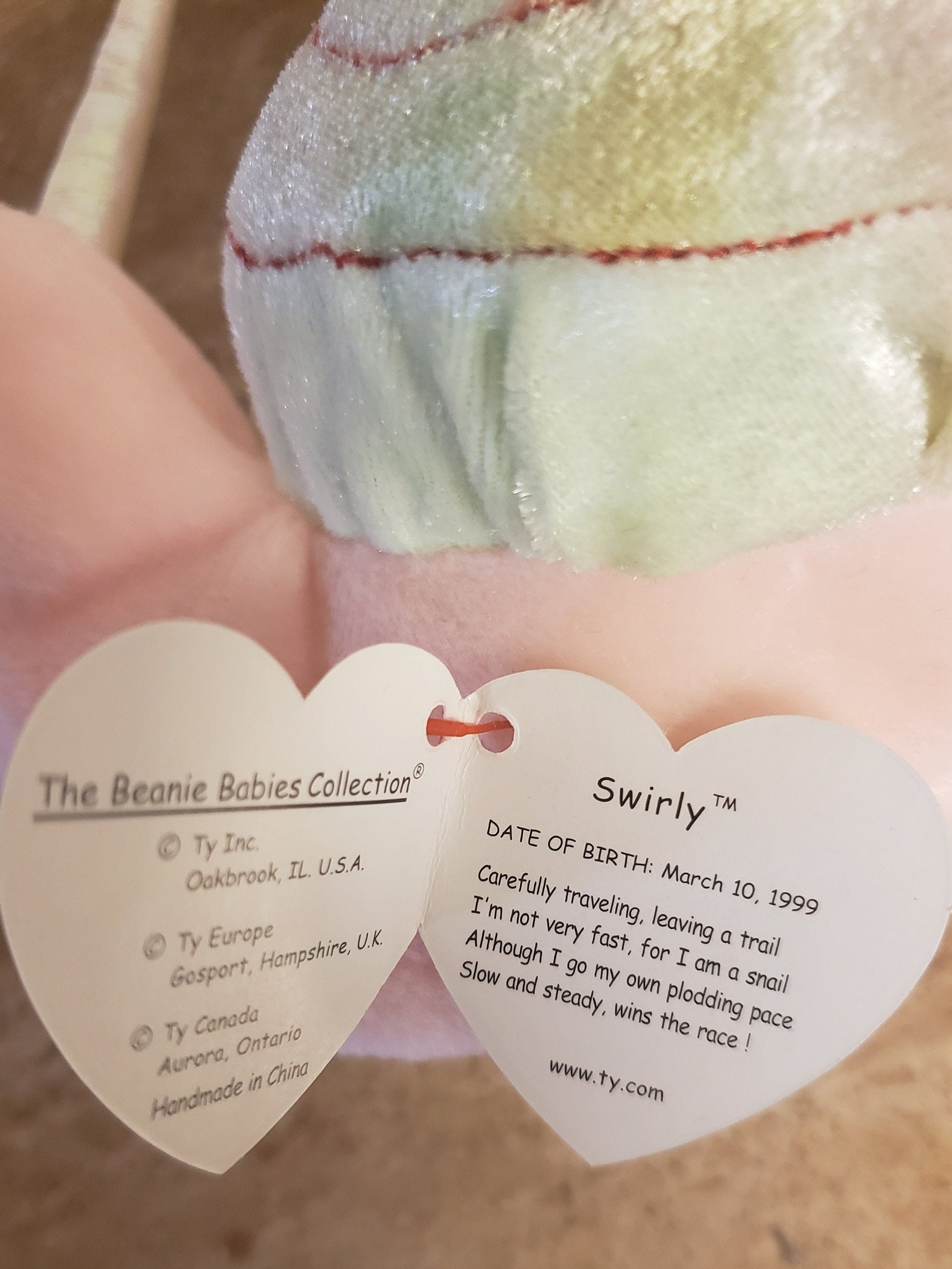 Vintage Ty Beanie Baby Swirly. - Etsy