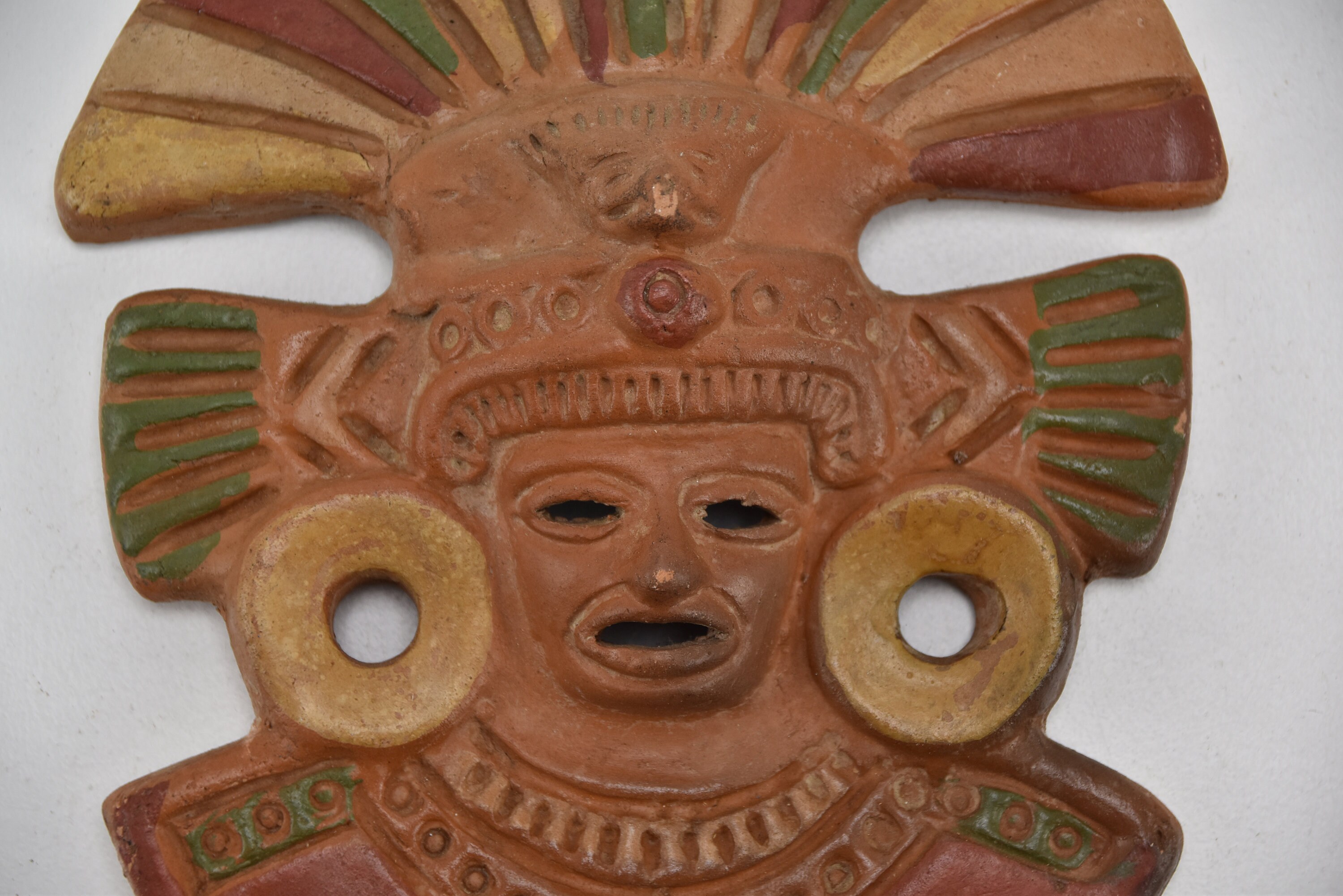 Vintage 11 Terracotta Mask Mayan Mexican Pre-columbian - Etsy