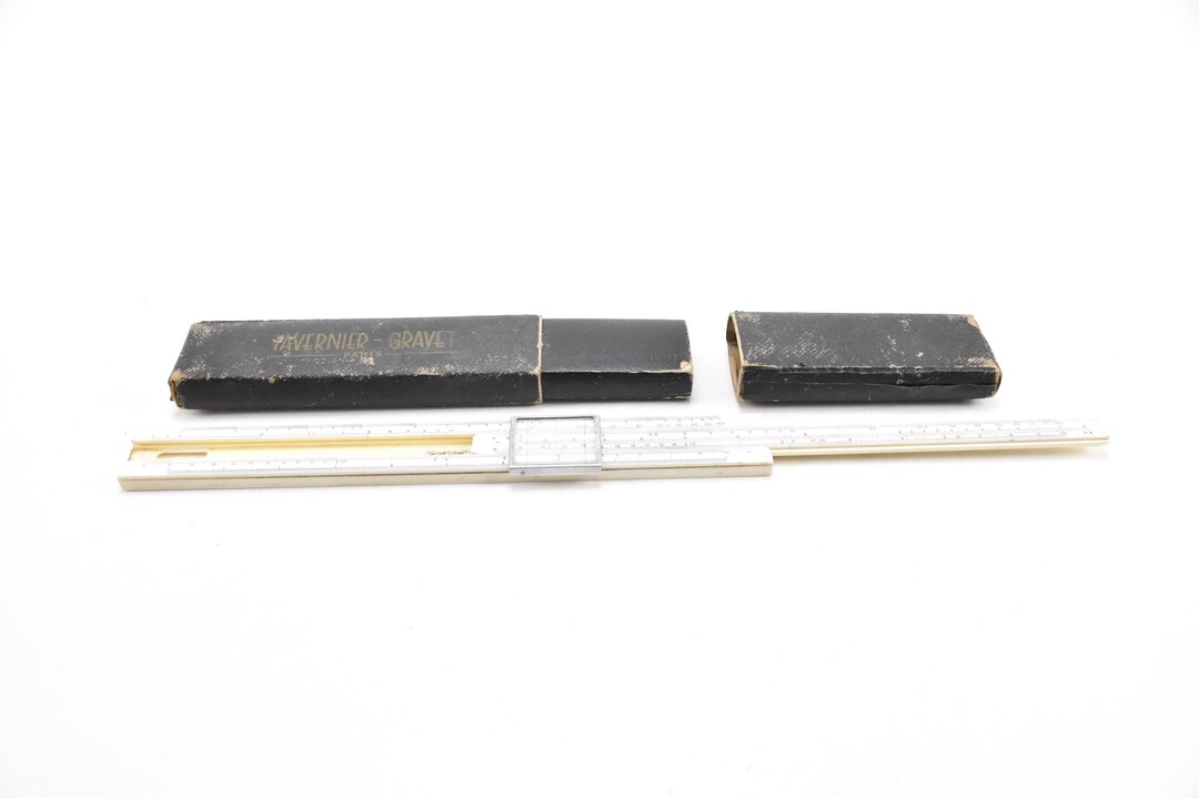 Chezbearfrance - Vintage French Slide Rule Tavernier Gravet Paris ...