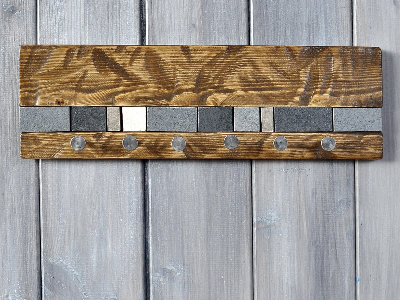 Modern Key Holder/ Wooden Key Hanger/ Housewarming Gift/ Wood Wall ...