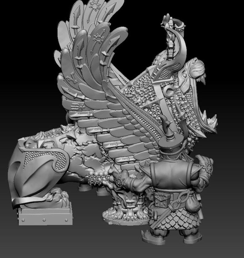 Infernal Dwarf Anzu Cannon V2 - Lost Kingdom Miniatures - Etsy