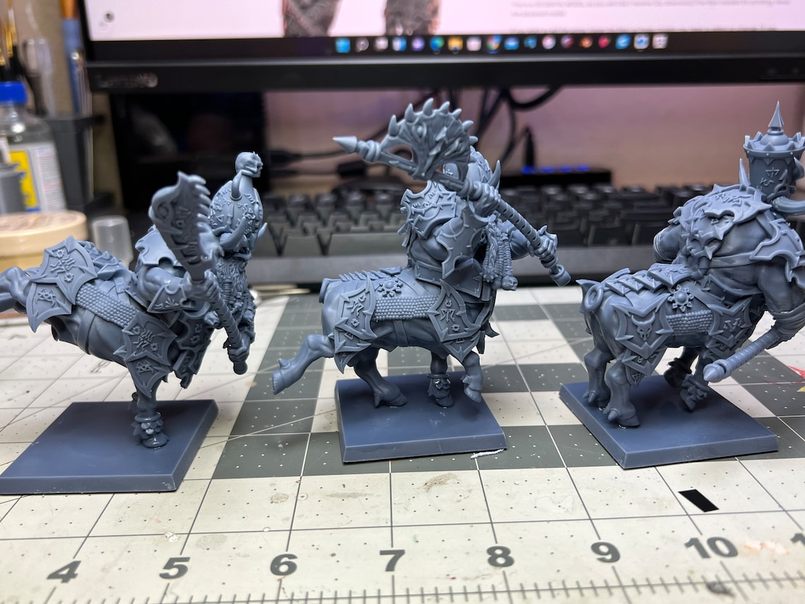 Bull Centaur Infernal Dwarf Magmhorin - Lost Kingdom Miniatures - Etsy