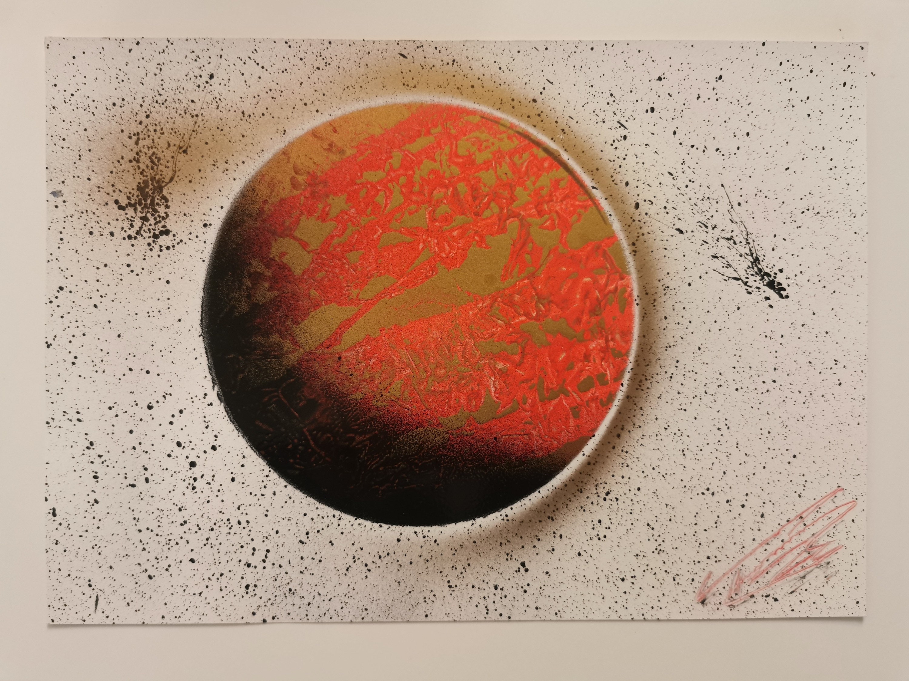 CUSTOM Planet & Space Scene A4 Standard Colours - Etsy