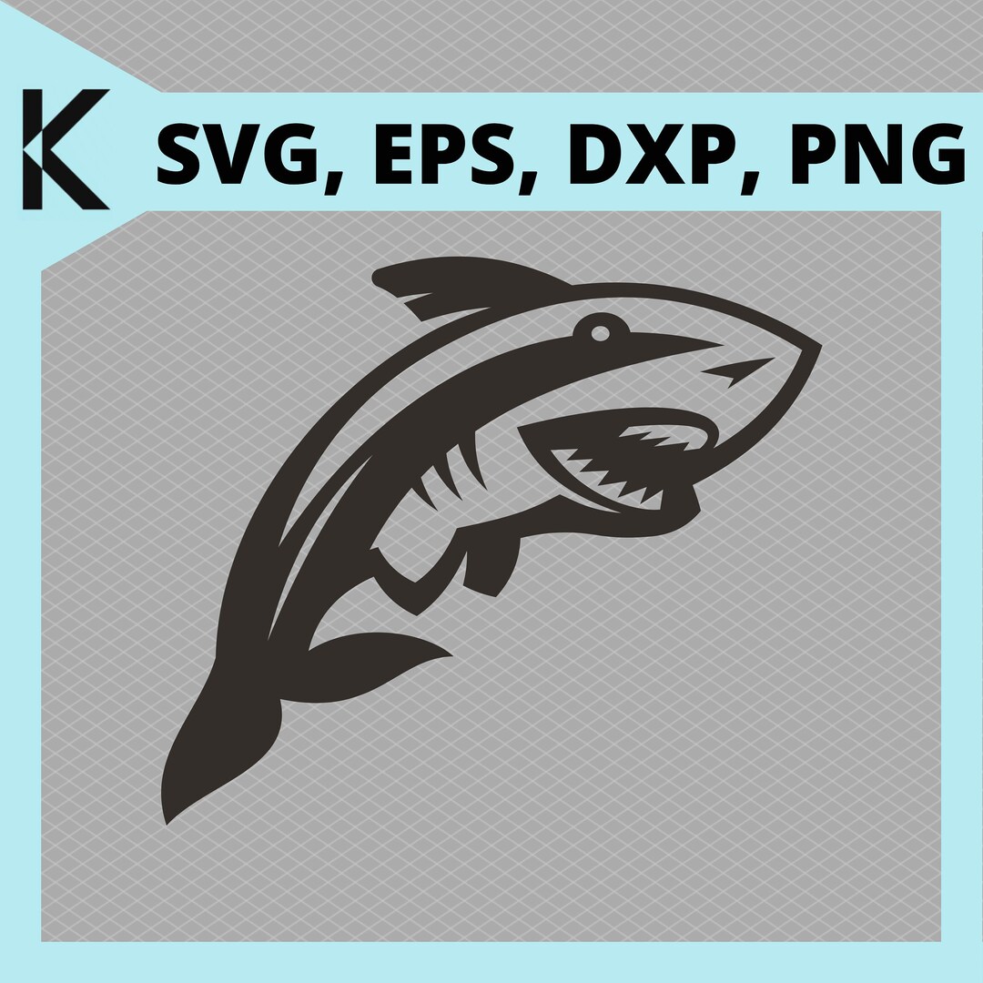 Shark Svg/ Shark Clipart/ Shark Cut File/ Shark Logo/ Dxf Files for ...
