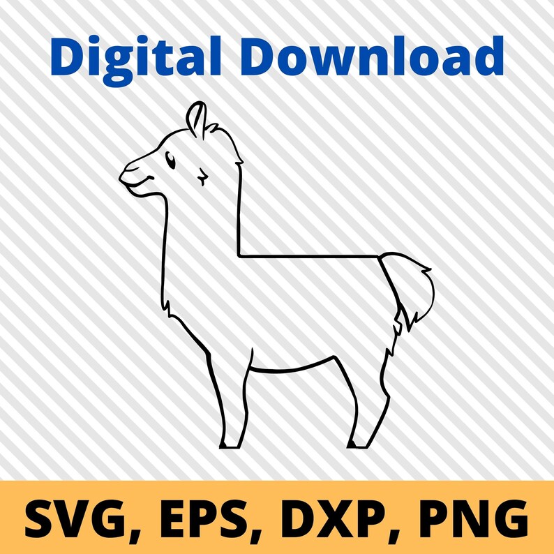 Llama Svg/ Llama Clipart/ Llama Png/ Svg Files for Cricut/ Cute Llama ...