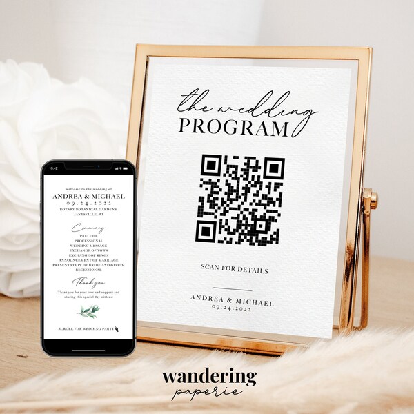 Wedding Program Sign - Etsy