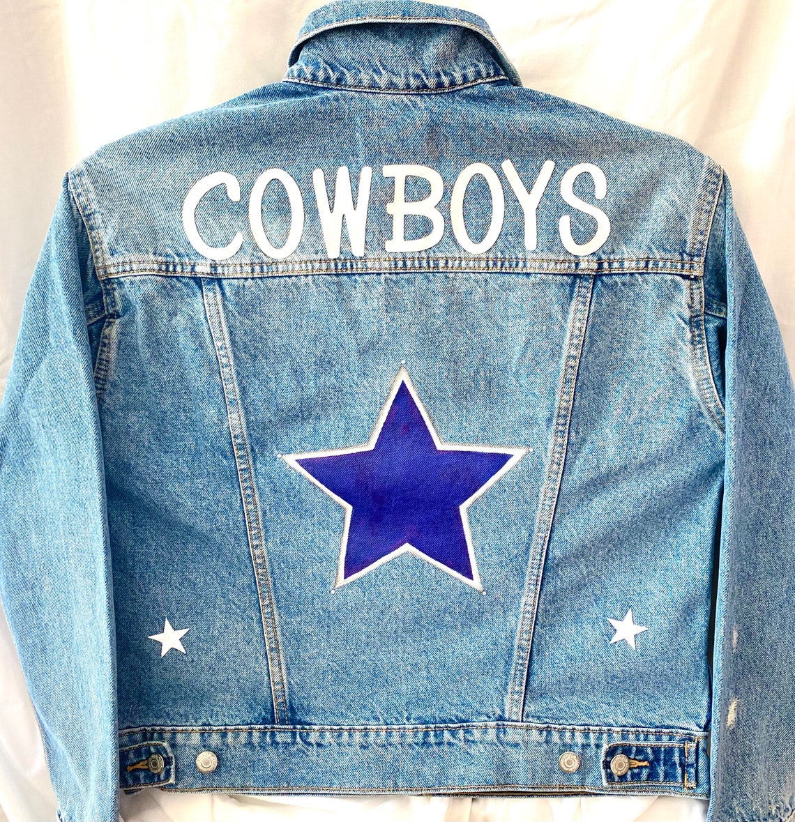 Custom Cowboys Jean Jacket Denim Jean Jacket Sports Jean - Etsy