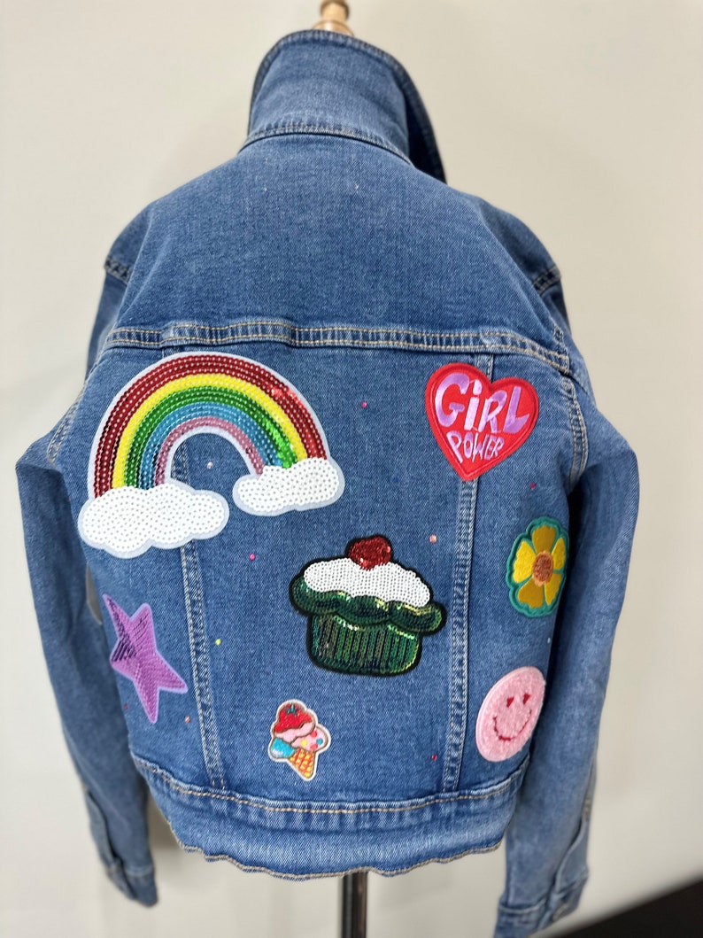 Custom Patch Denim Jacket: Kids Personalized Jean Jacket - Etsy