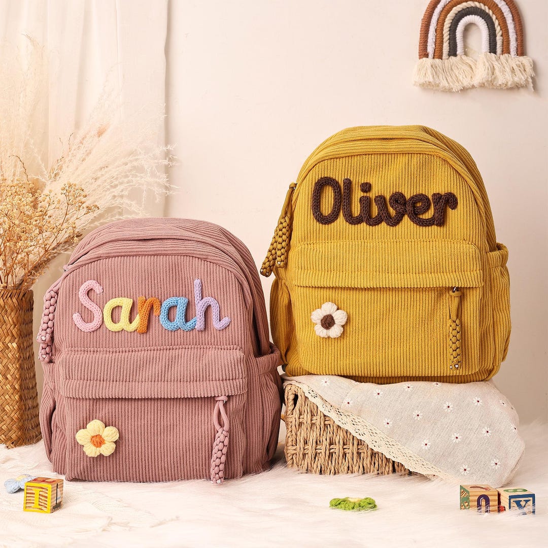 Personalized Backpacks With Name for Kids, Custom Toddler Backpack ...