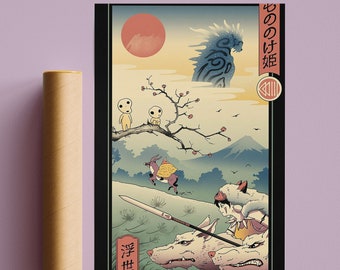 Anime Ukiyo E Poster | Etsy