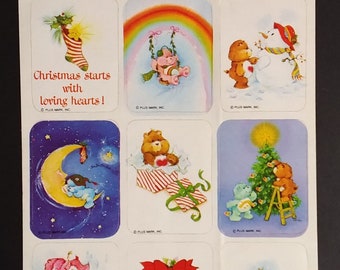 Care Bears Sticker Sheet - Etsy