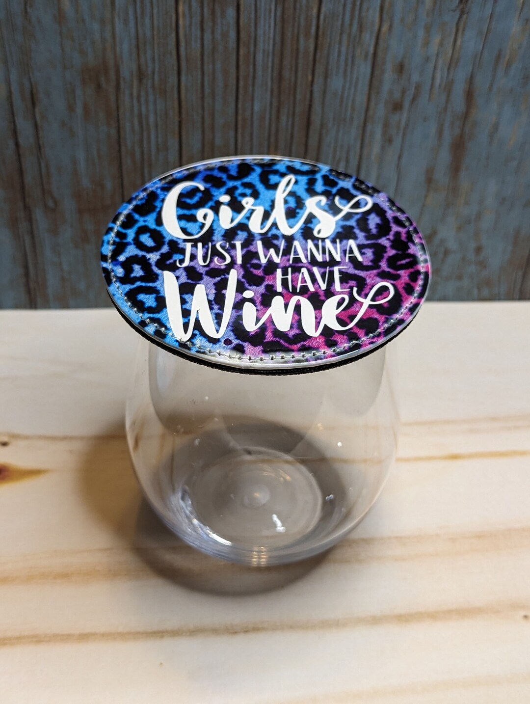 Wine Glass Cover/animal Print/wine Tasting/wine Cover/coaster/wine ...