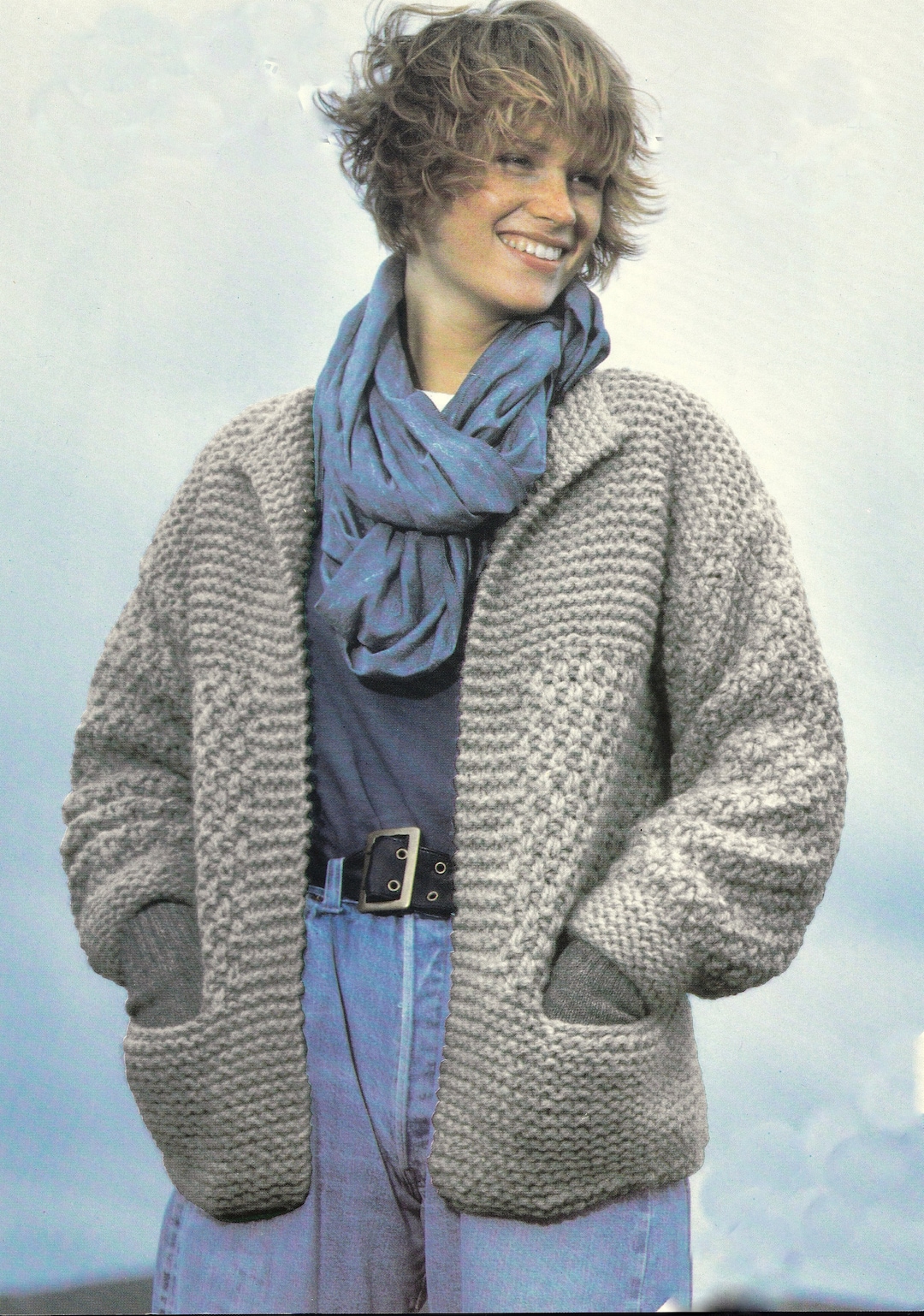 RETIREMENT SALE * Vintage Knitting Pattern Super Chunky Bulky Jumbo ...