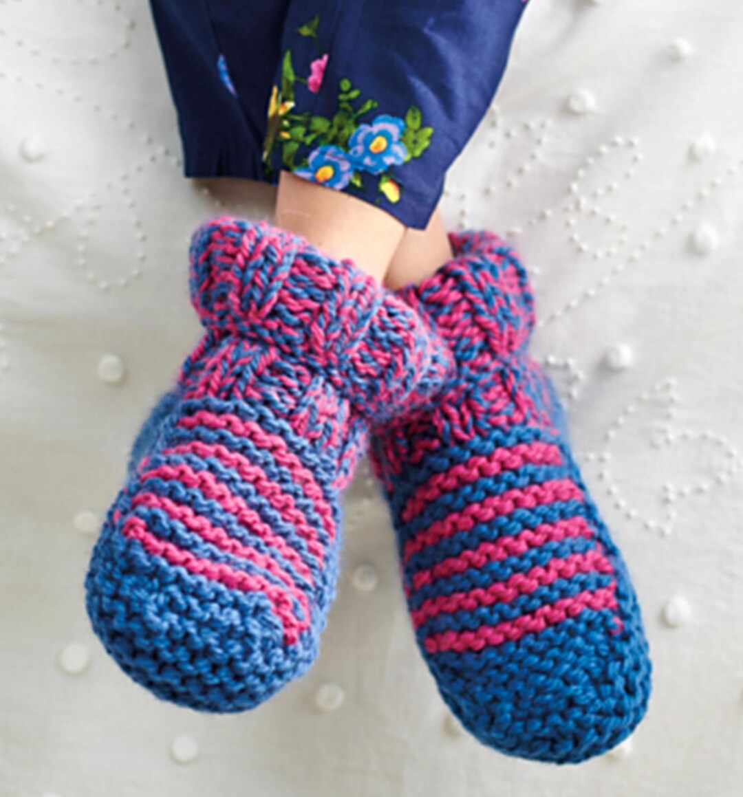 RETIREMENT SALE * Knitting Pattern PDF Super Chunky Bulky Cosy Slippers ...