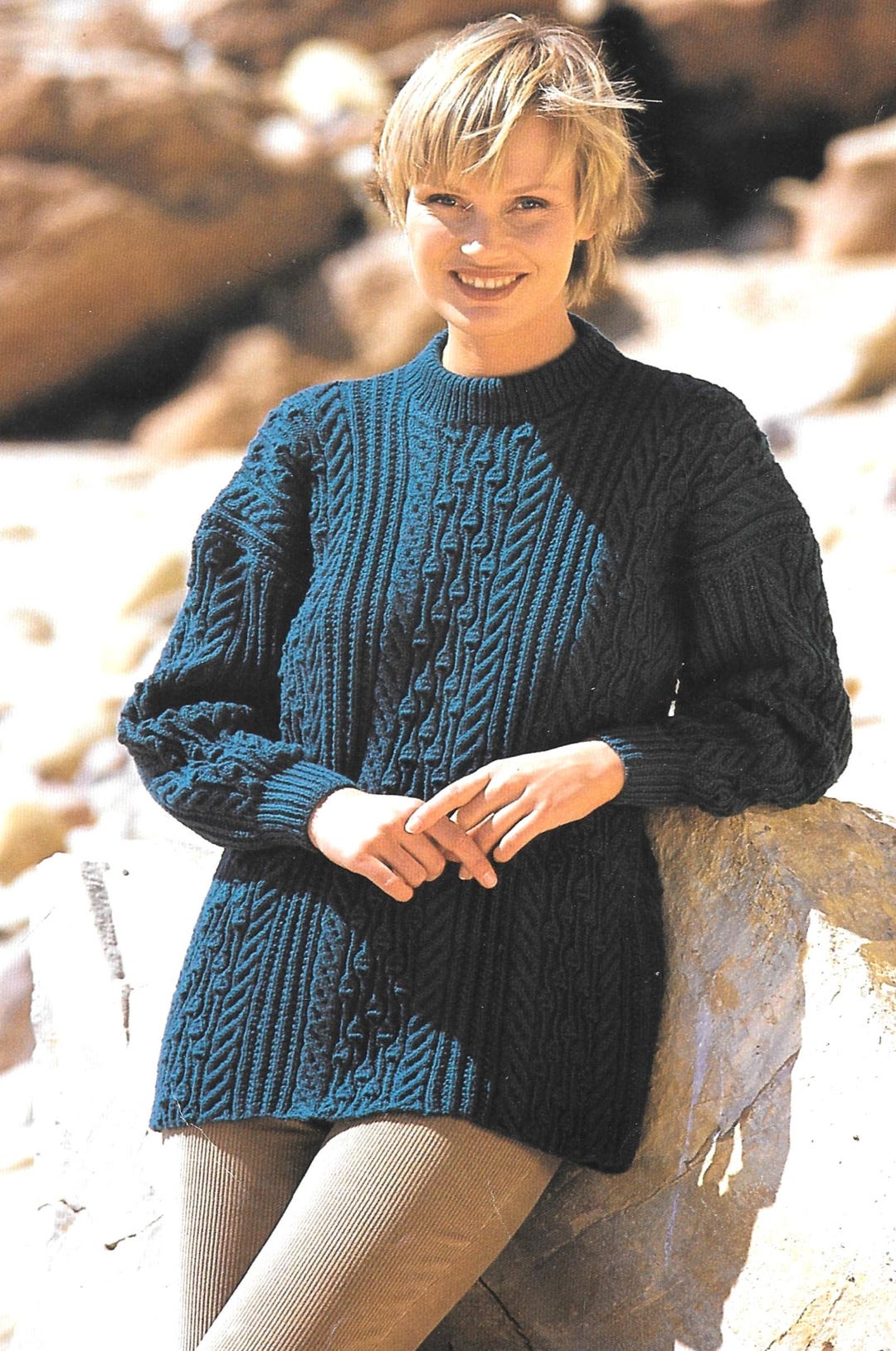 RETIREMENT SALE * Knitting Pattern PDF Traditional Tunic Sweater Woman ...