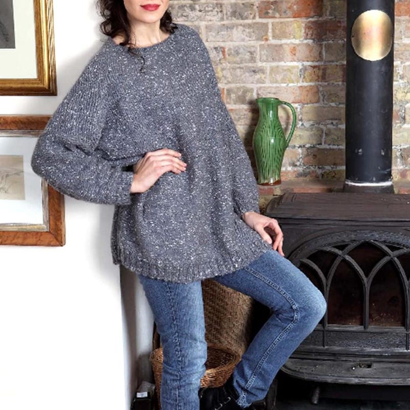 Womens Slouchy Jumper - Etsy UK
