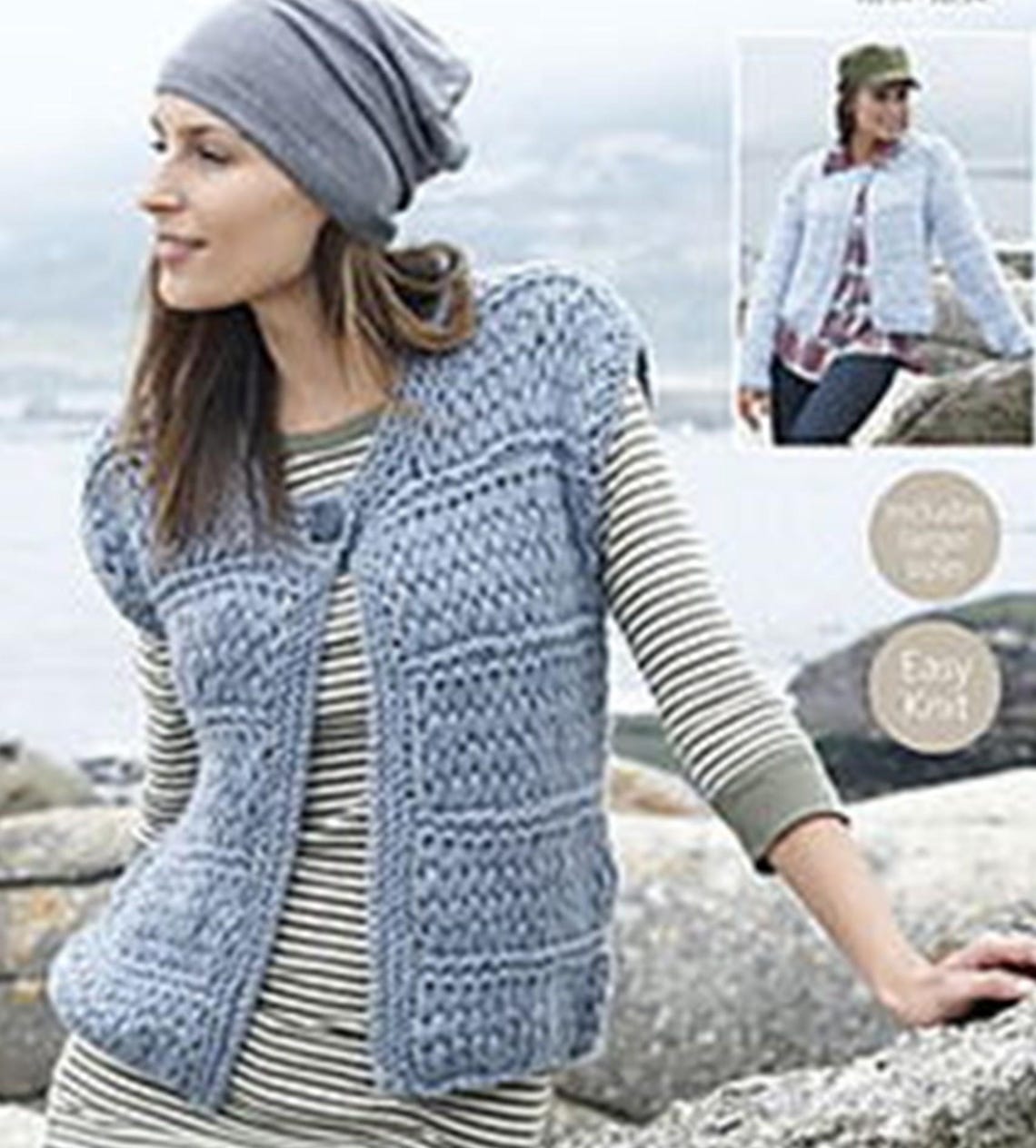 RETIREMENT SALE *** Knitting Pattern PDF Womans Super Chunky Waistcoat ...