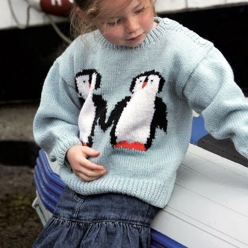 Penguin Sweater - Etsy