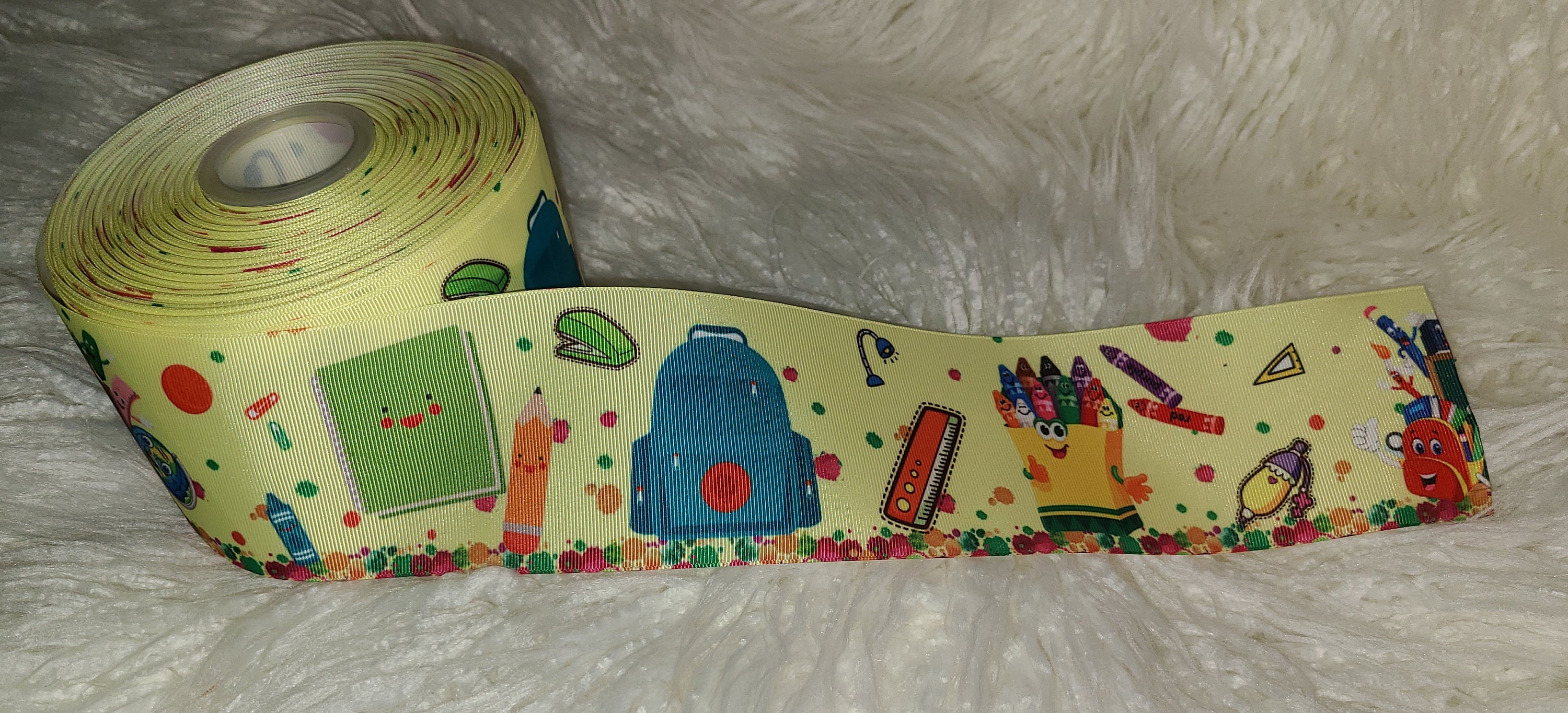 Yellow Back to School Ribbon - Etsy