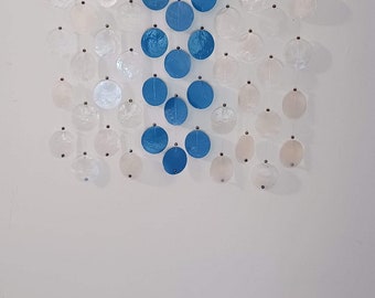 Capiz Shell Wall/window Art, Bohemian Wall Decor, Capiz and Glass Bead ...