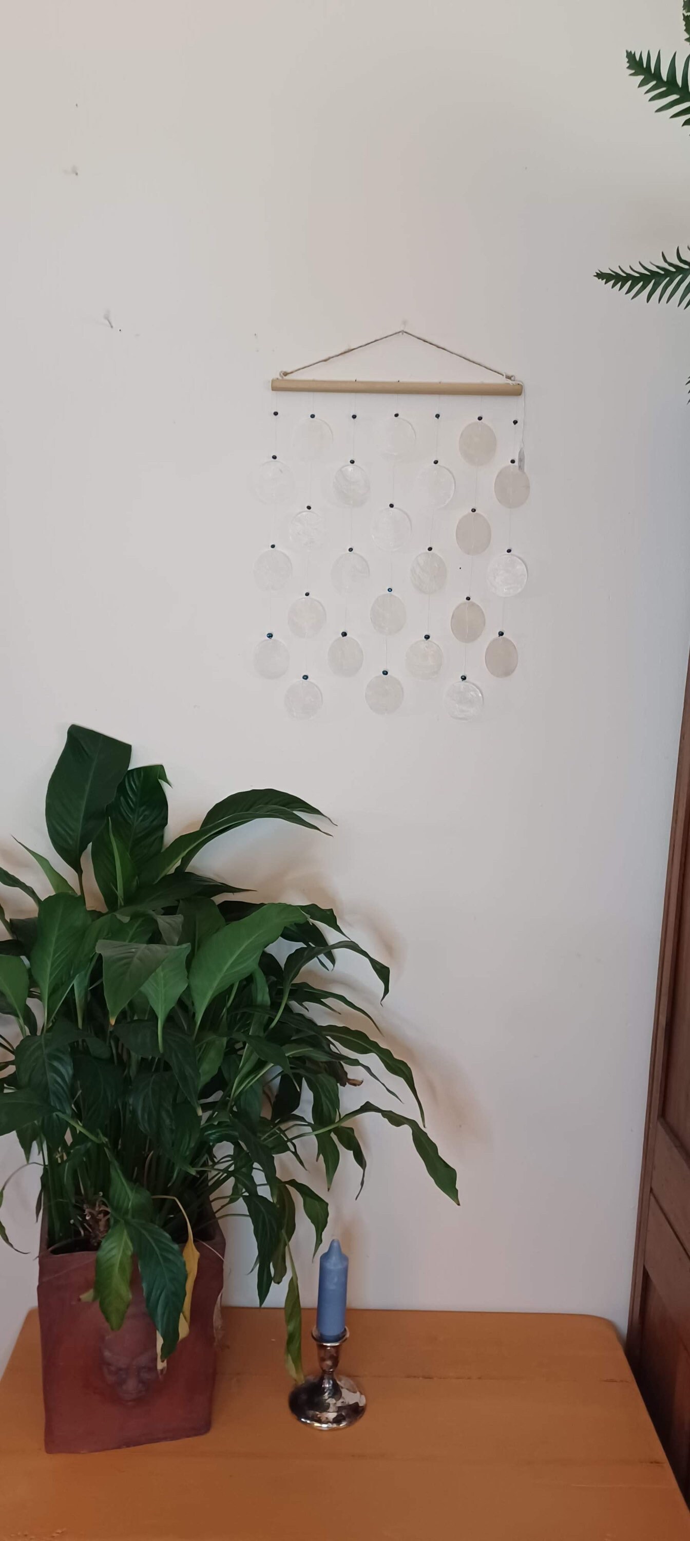 Capiz Shell Wall Decor Boho Window/wall Art Capiz and Glass - Etsy