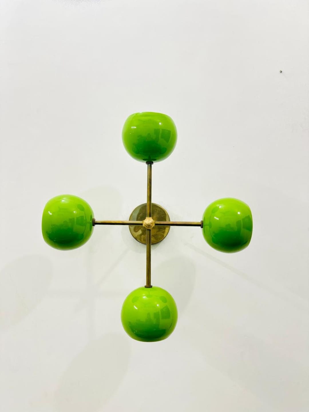 Antique Brass Swing Arm Wall Light Wall Lamp Chandelier With Brass 4 ...