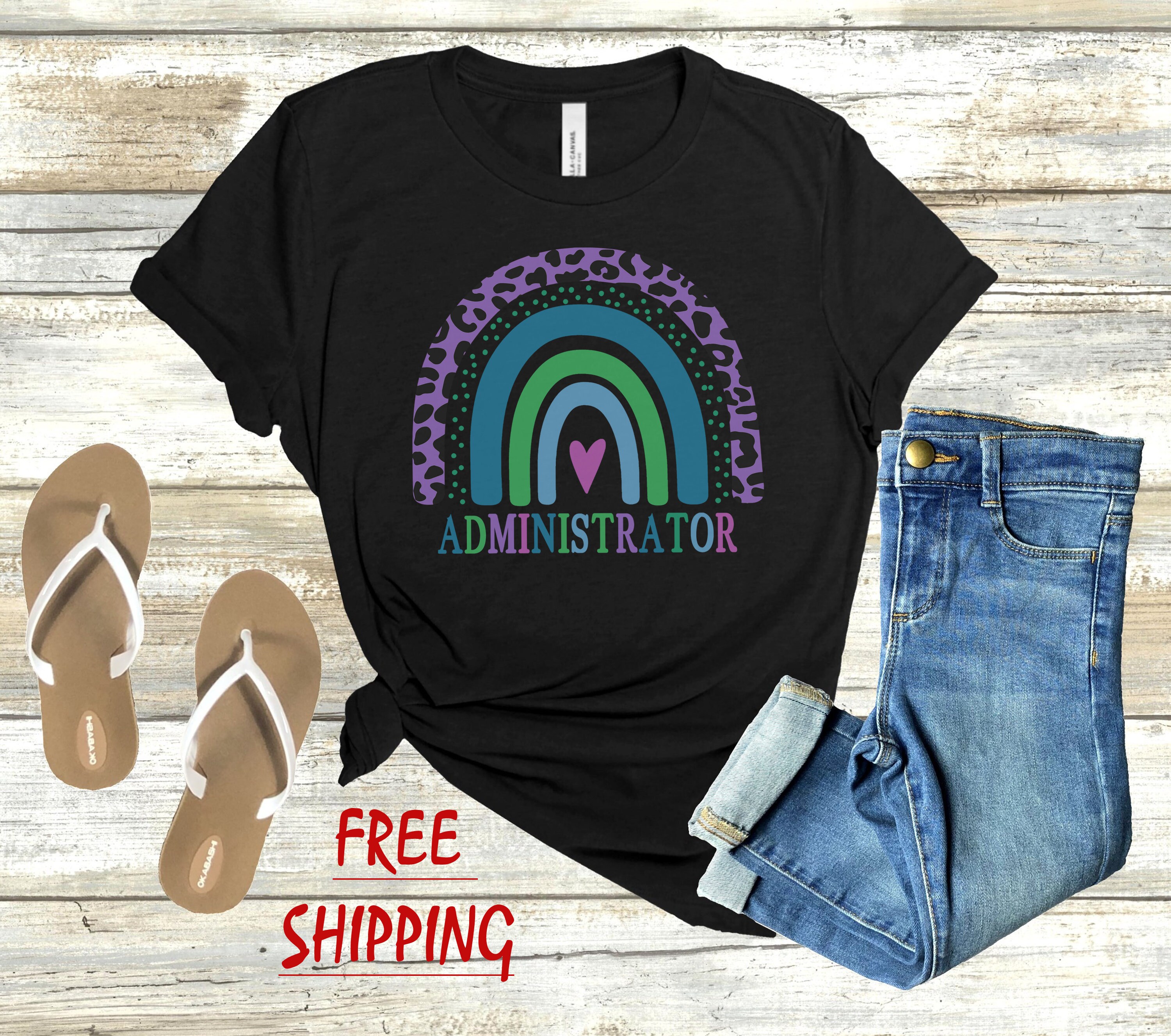 Rainbow Administartor Shirt \ Admin Shirt \ Administrator \ Principal ...