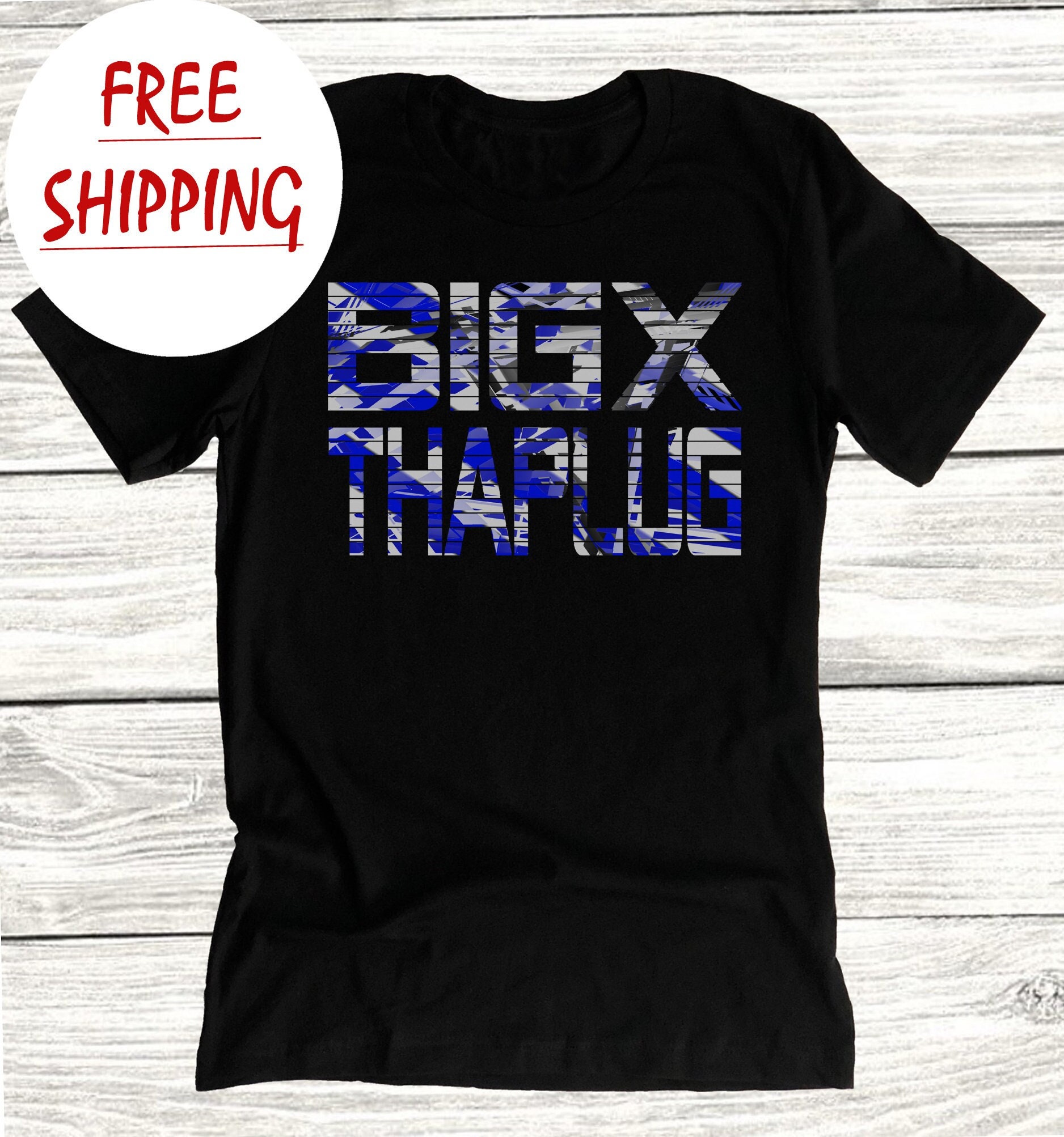 Bigx Blue Stripes Shirt / Bigxthaplug Clothing / Big Stepper Tshirt ...