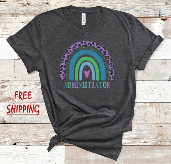 Rainbow Administartor Shirt Admin Shirt Administrator - Etsy