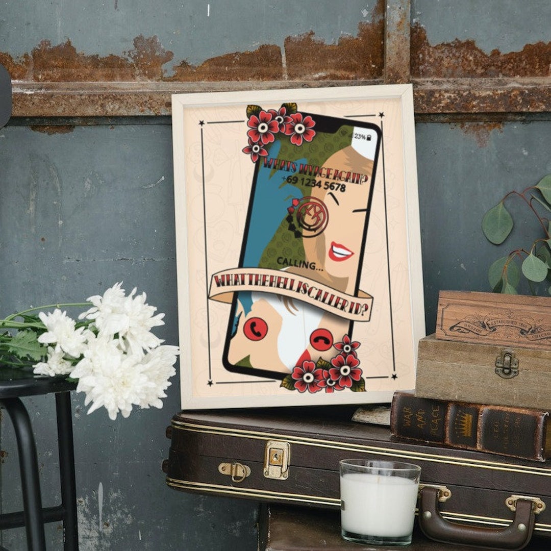 What is Caller ID A4 Print unframed - Etsy