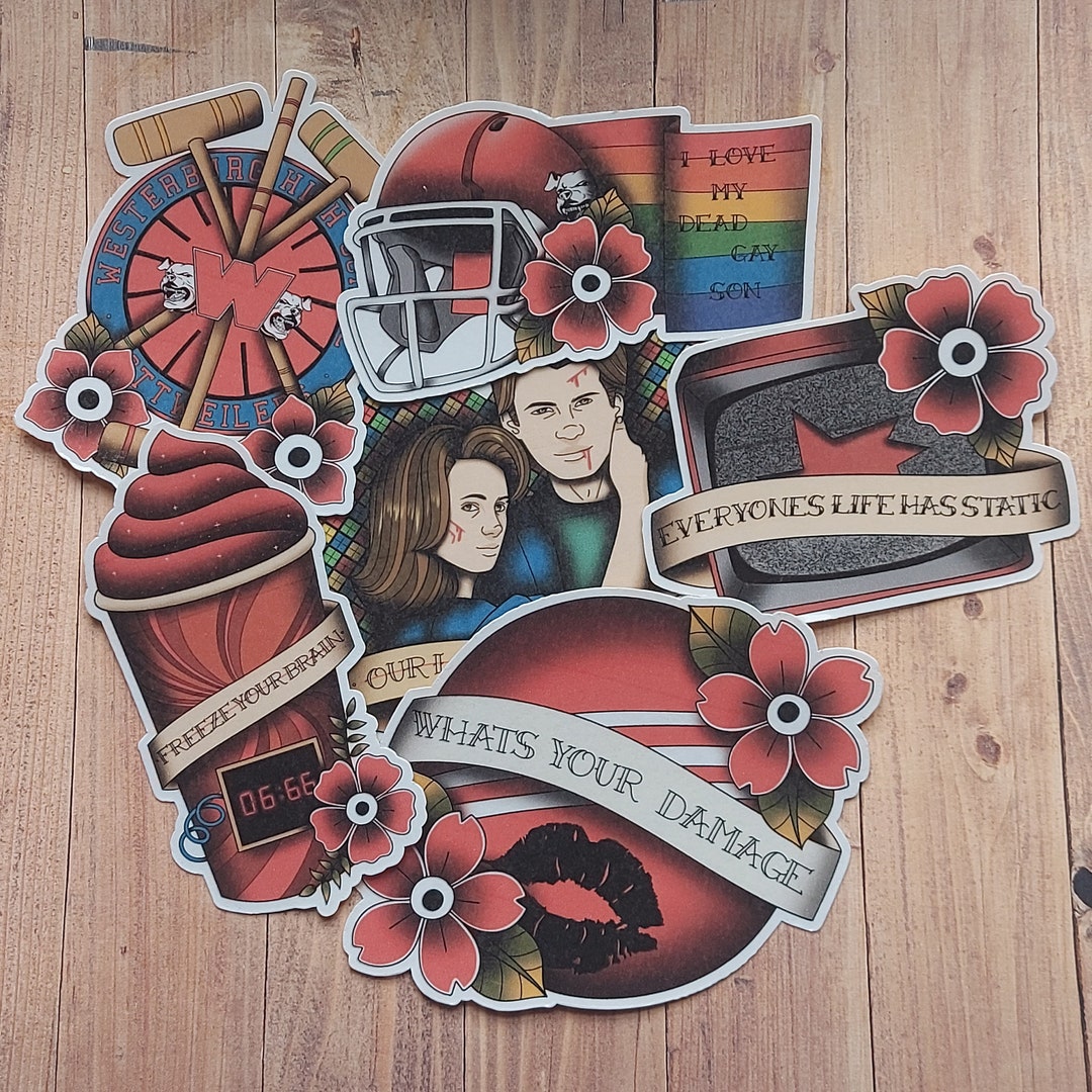 Heathers Tattoo Inspired Vinyl Covered Stickers - Etsy