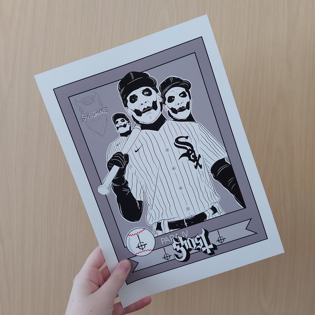 Papa IV Ghost Baseball Card A4 Print (unframed) - Etsy