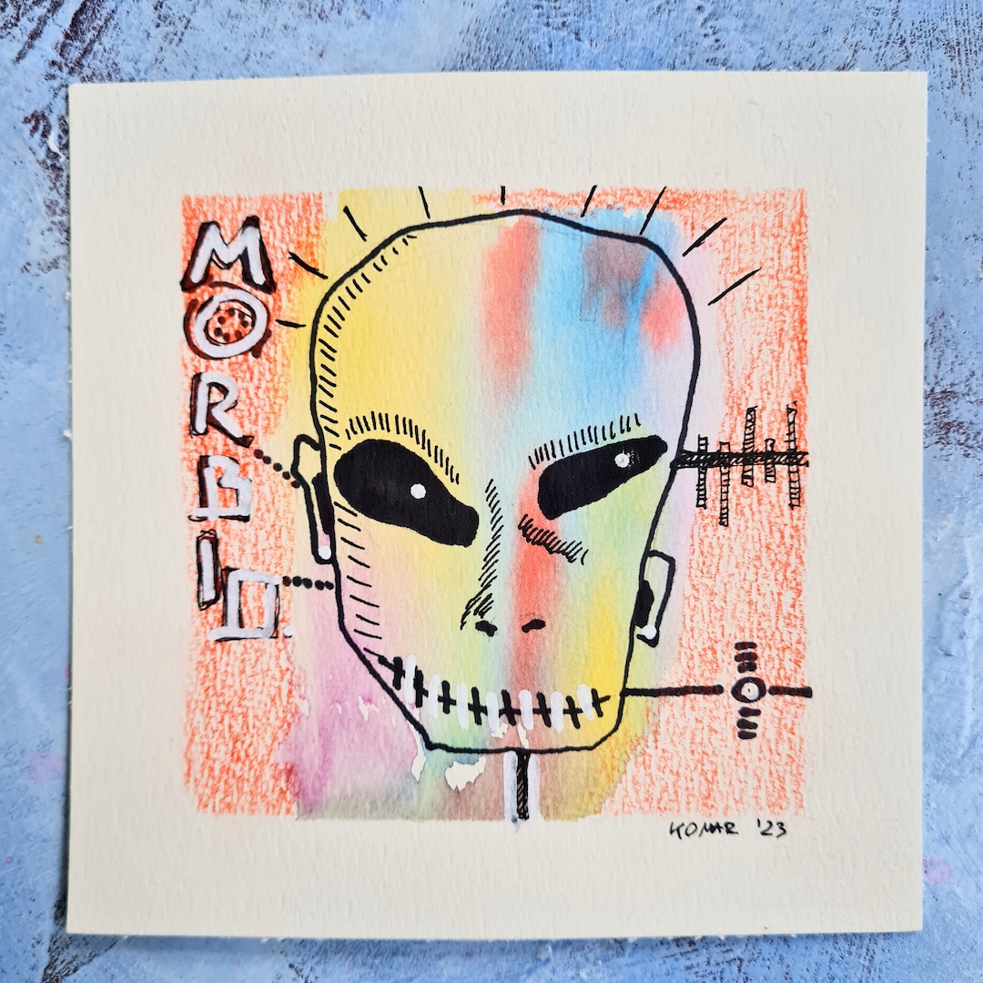 MORBID. 15x15cm Original Artwork. Fun Home Decor. Wall Art. - Etsy