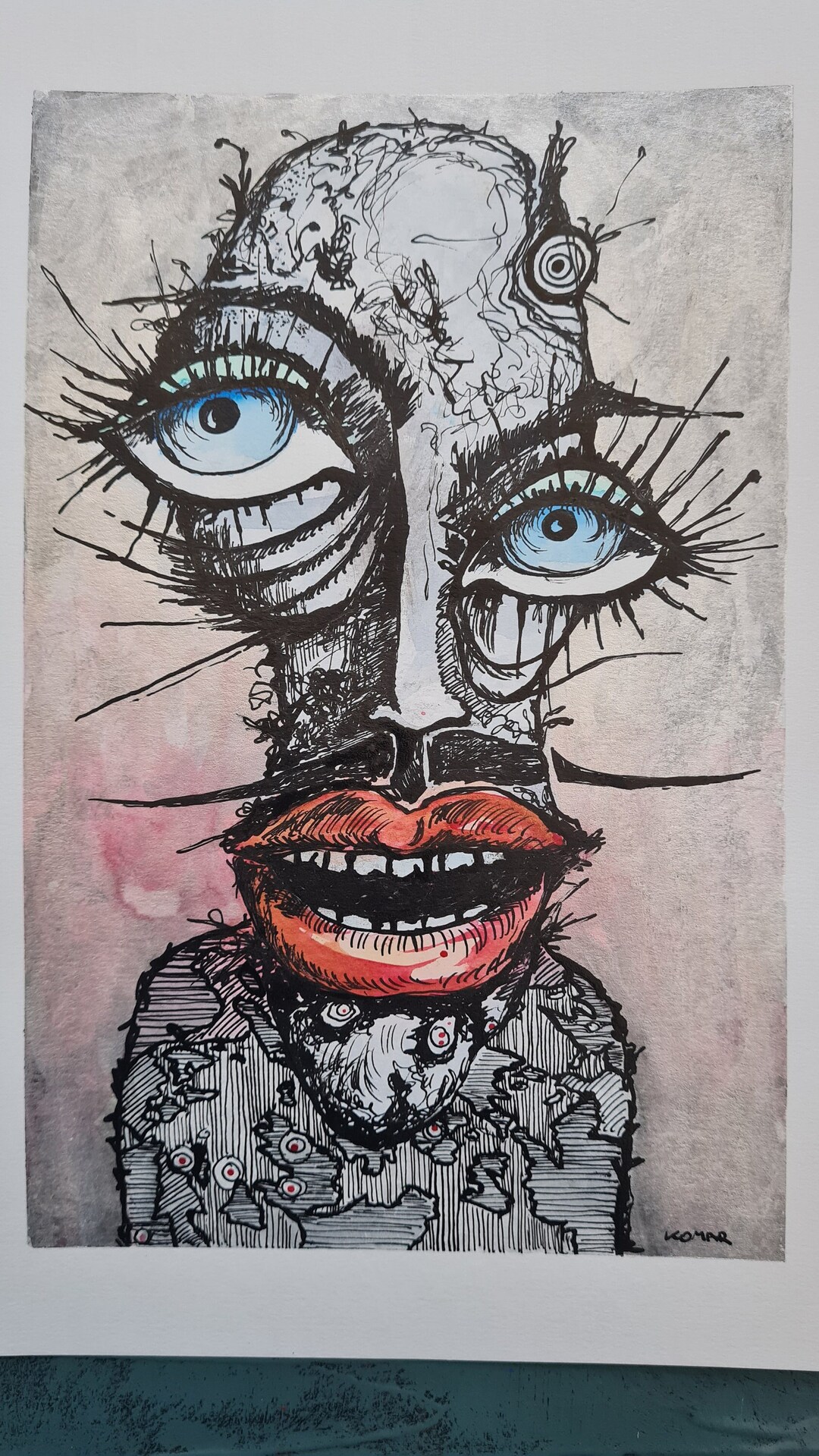 ORIGINAL A4 ARTWORK. Avant-garde Portraits. Fun and - Etsy