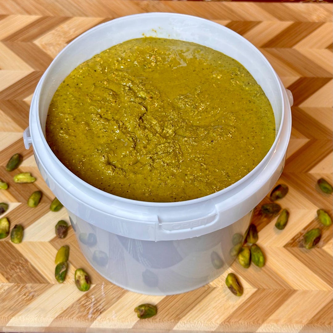9 Lb Bare Pistachio Butter - 100% California Pistachio in 1 Gallons ...