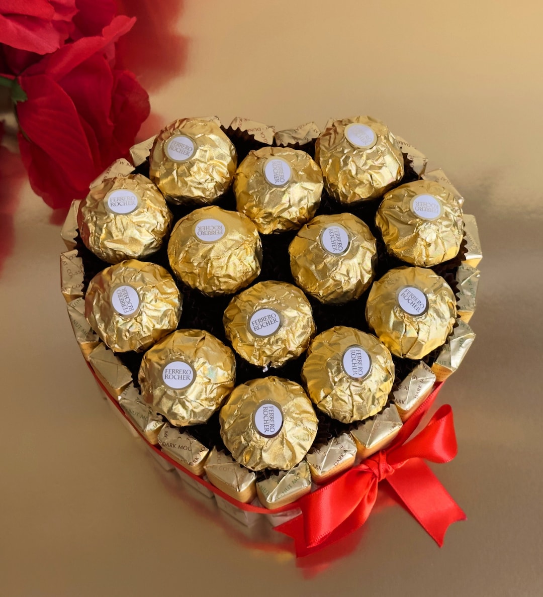 Ferrero Rocher Heart Shaped Gift. Luxury Chocolate Giftbox - Etsy