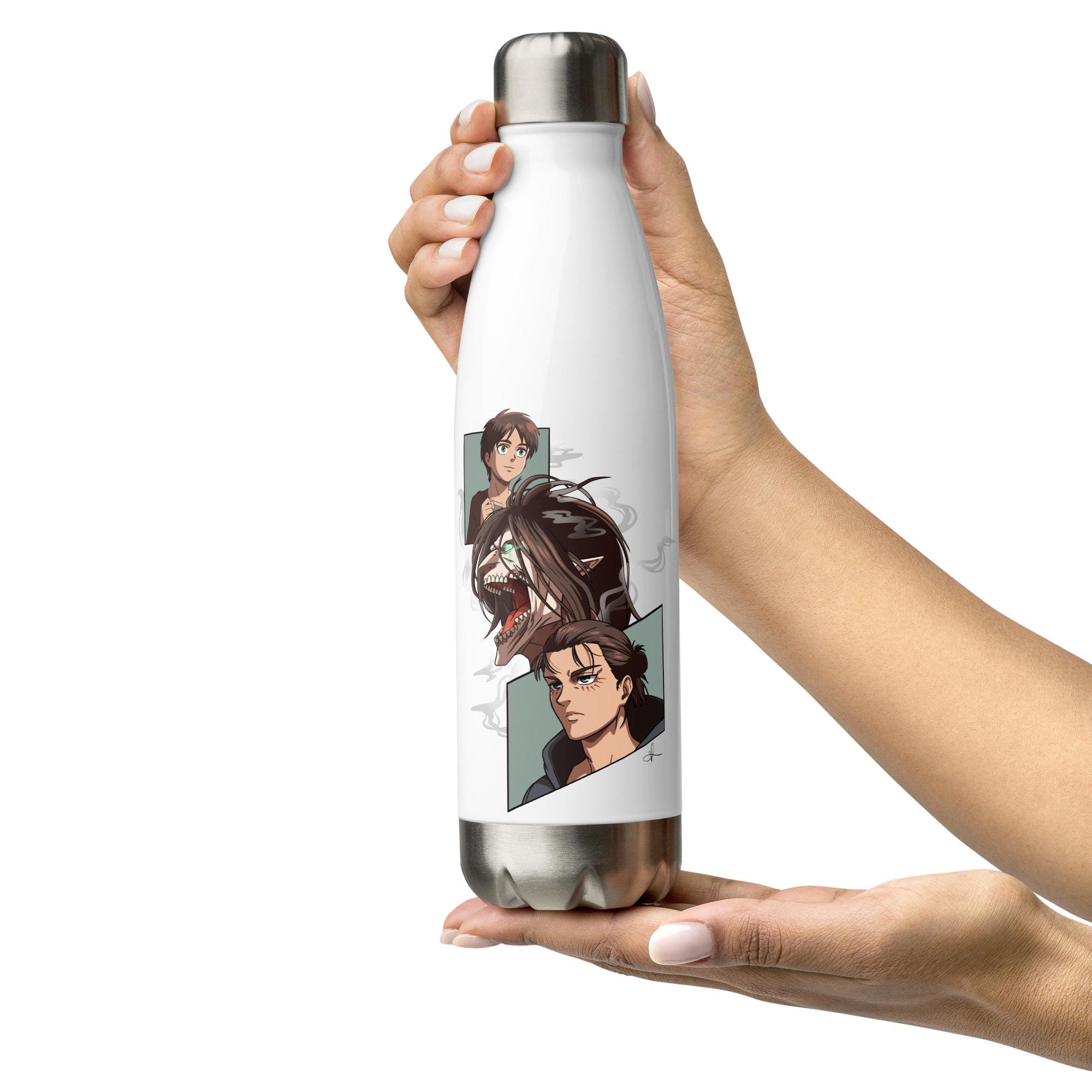 Attack on Titan Eren Yeager Stainless Steel Water Bottle - Etsy