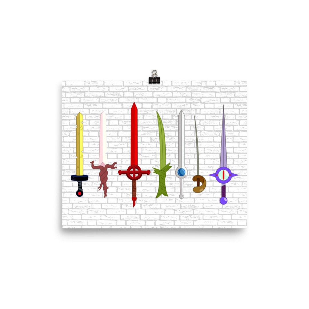 Adventure Time Sword Poster - Etsy