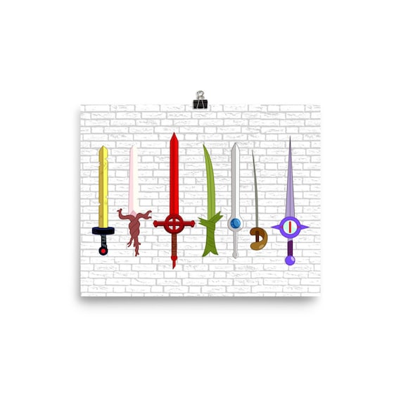 Adventure Time Sword Poster - Etsy