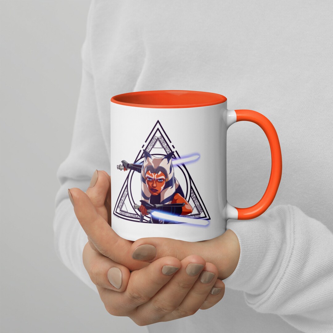 Star Wars: Ahsoka Tano Mug With Color Inside - Etsy