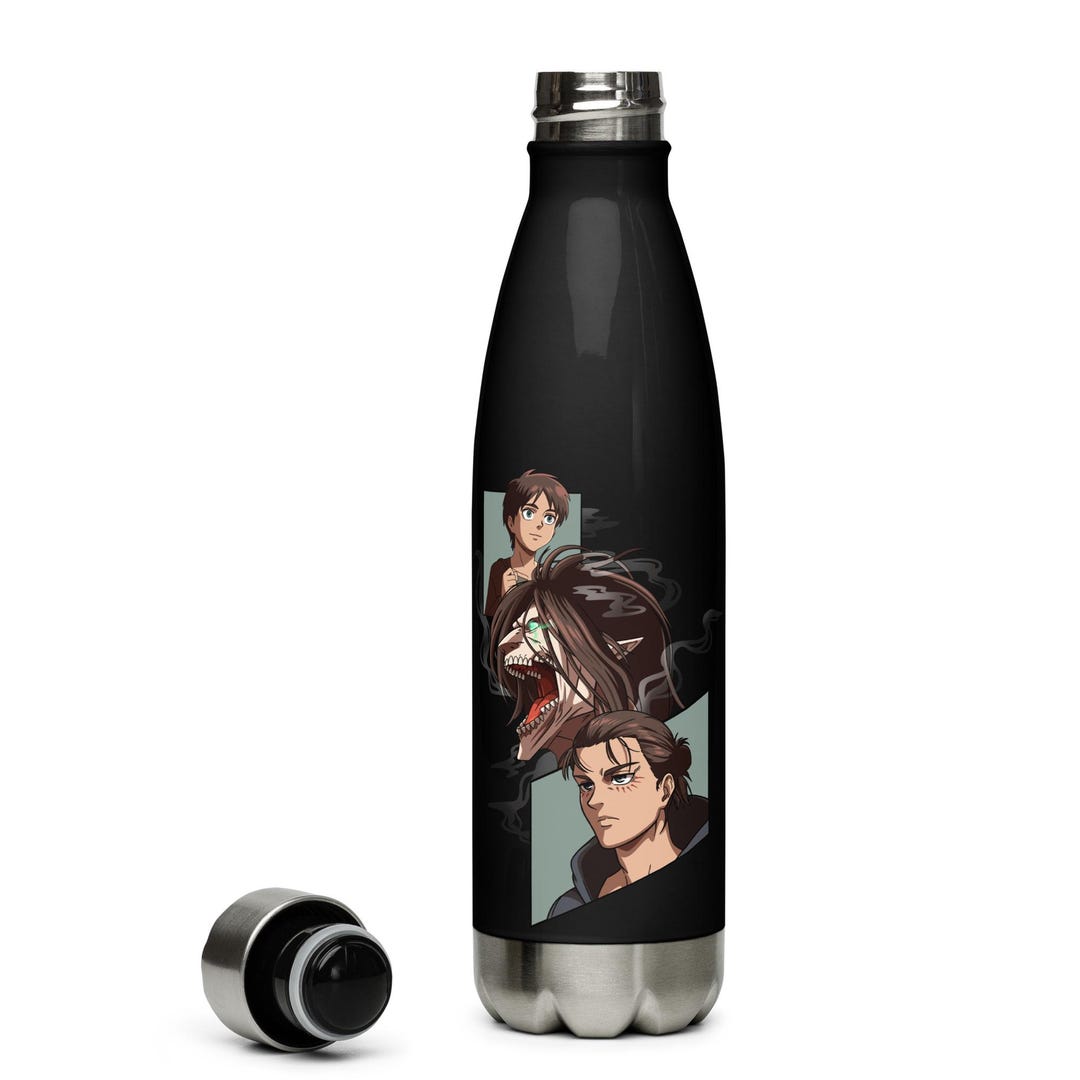 Attack on Titan Eren Yeager Stainless Steel Water Bottle - Etsy